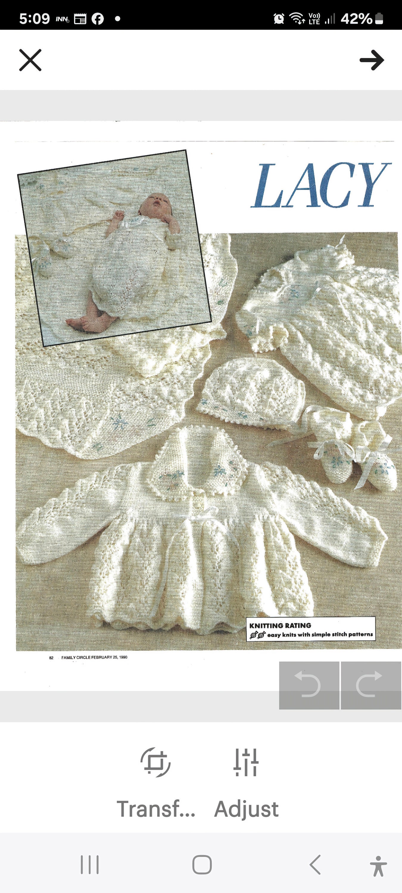 Vintage Lacy LAYETTE Patterns for Baby. Crochet Pattern "lacy Layette ...