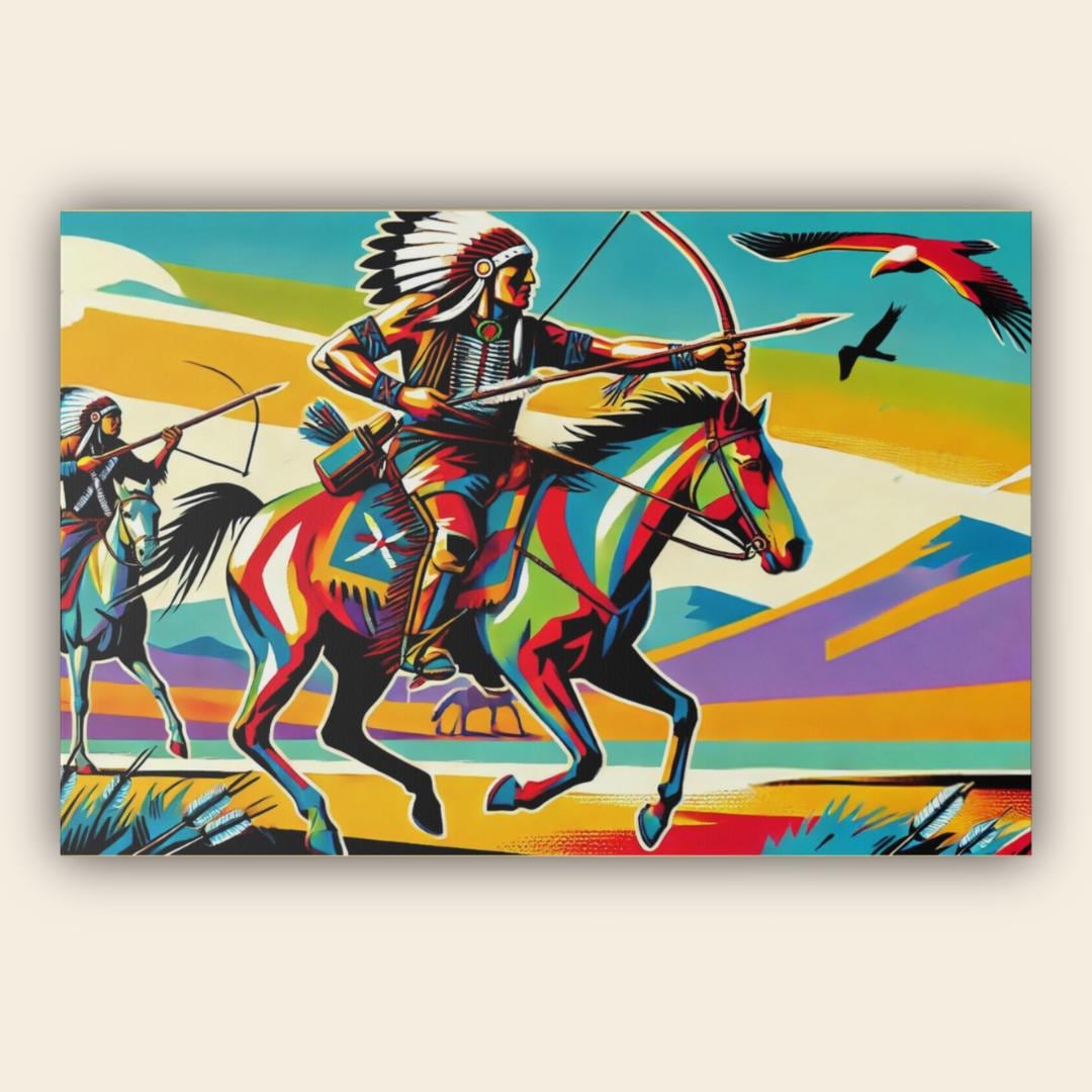 Canvas Art,native American Indian Design, Native American Wall Decor ...