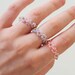Beaded Daisy Ring, Seed Bead Flower Ring, Friendship Rings, Daisy Chain ...