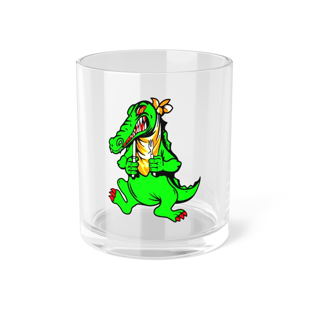 Grateful Dead Alligator Bar Glass, 10 Oz Drink Glass, Cocktail Glass ...