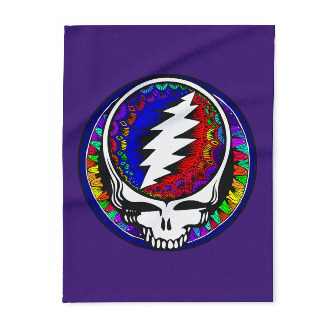 Grateful Dead Stealie Colored Arctic Fleece Blanket - Etsy