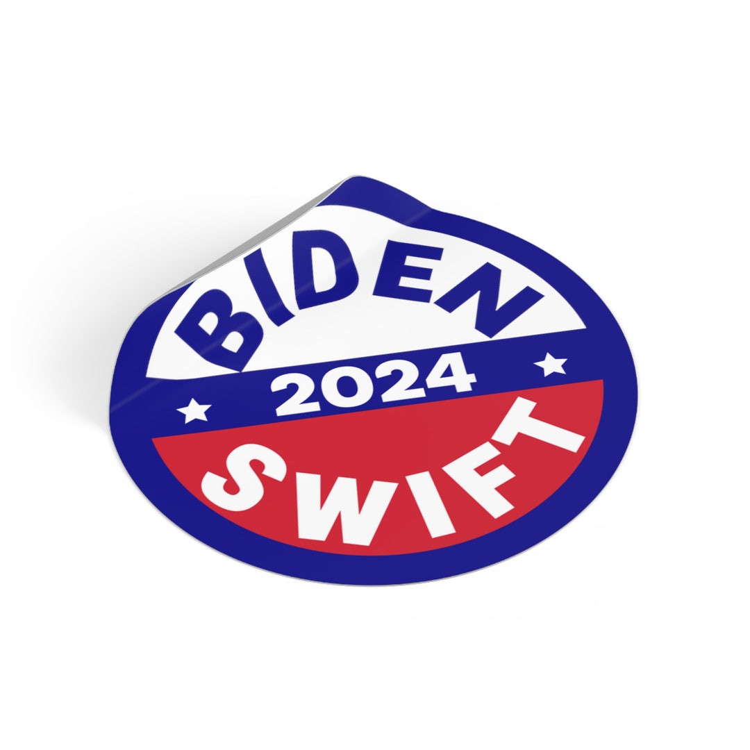 BIDEN SWIFT 2024 Round Vinyl Stickers - Etsy
