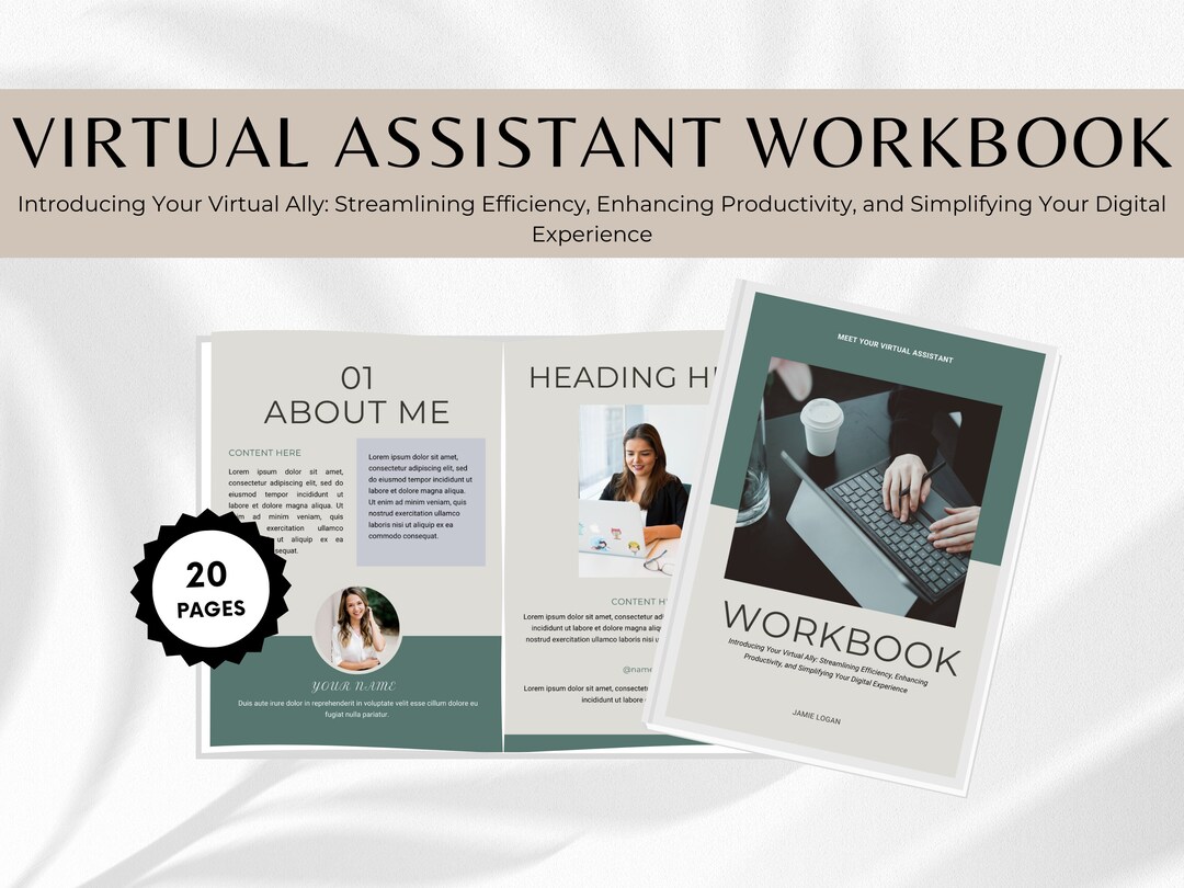 Ebook Template Canva, Virtual Assistant, Social Media Manager, Coaching ...