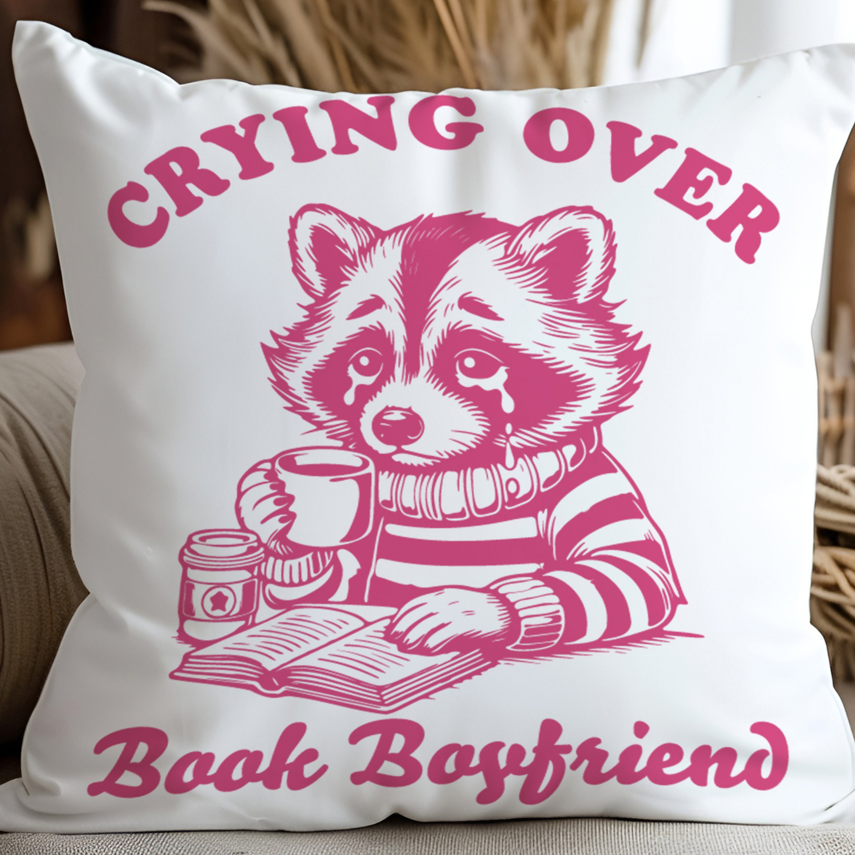 Crying Over Book Boyfriends, SVG PNG File, Trendy Vintage Bookish Retro ...