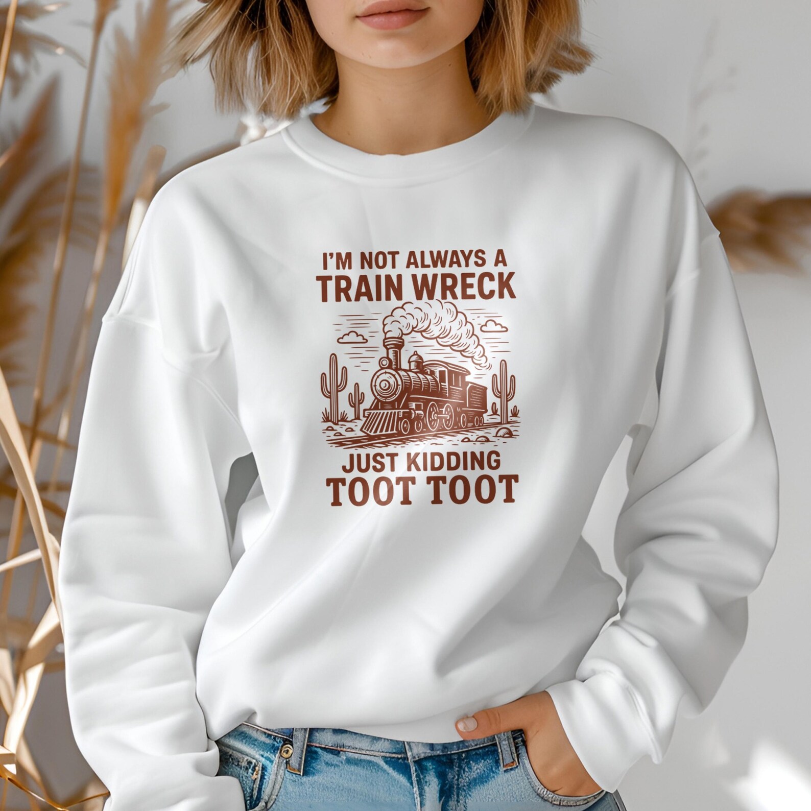 Funny Train Wreck Toot PNG: Sarcastic Retro Shirt Design (digital ...