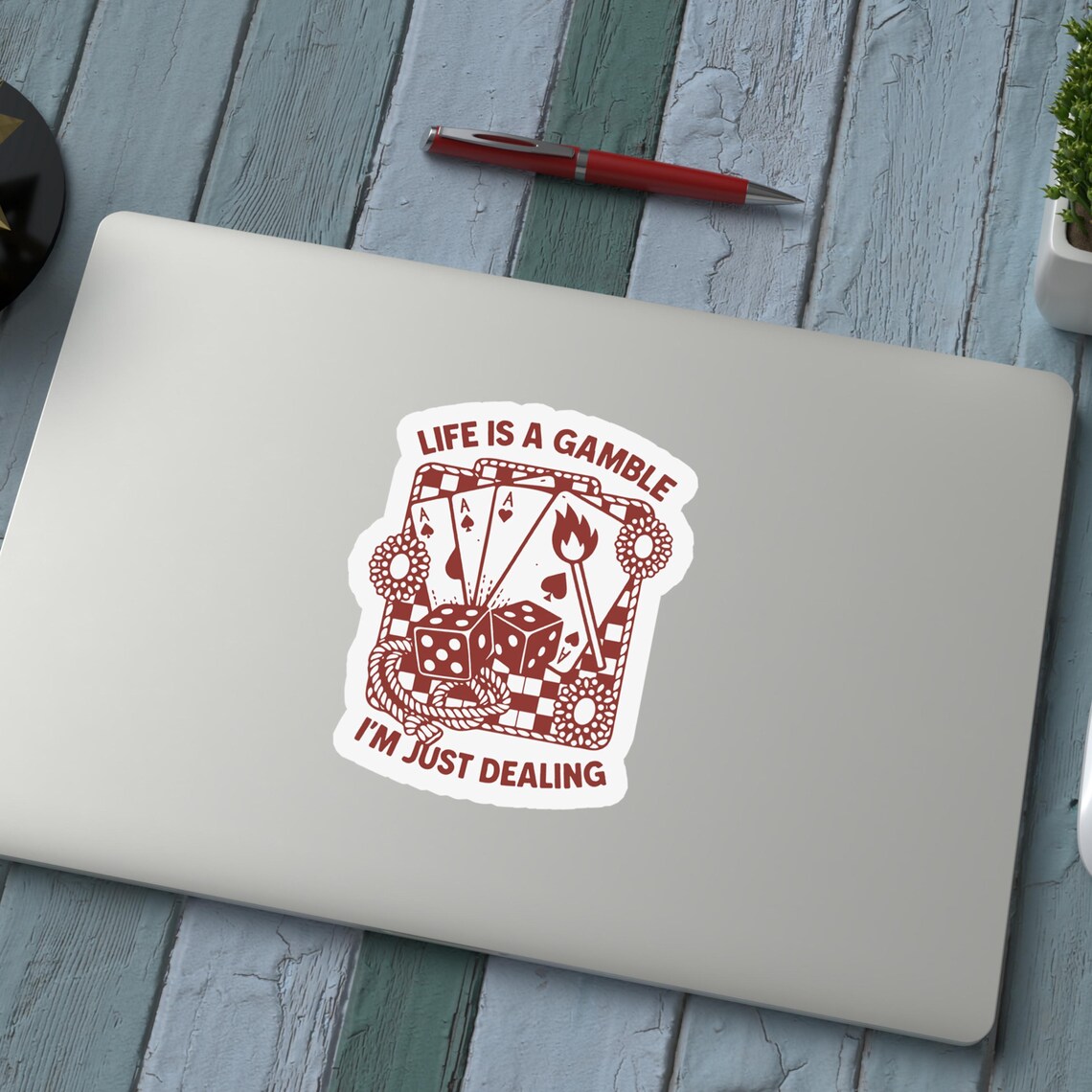 Life is a Gamble PNG SVG: Retro Western Sublimation (digital Download ...