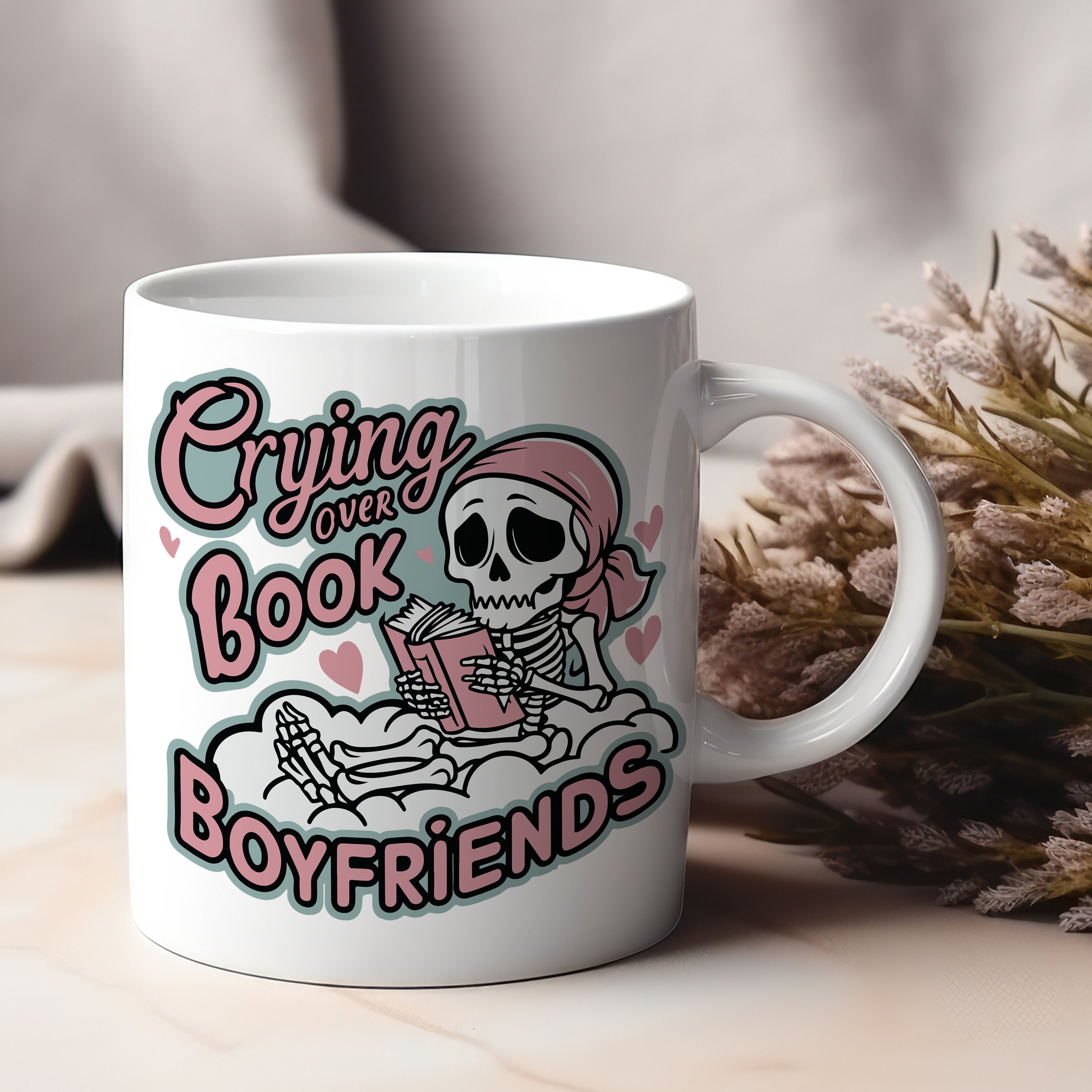 Crying Over Book Boyfriends Svg Png Plotter File for Cricut, Book Lover ...
