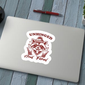 Unhinged and Feral PNG SVG, Funny Raccoon Png, Rock'n Feral Racoon ...