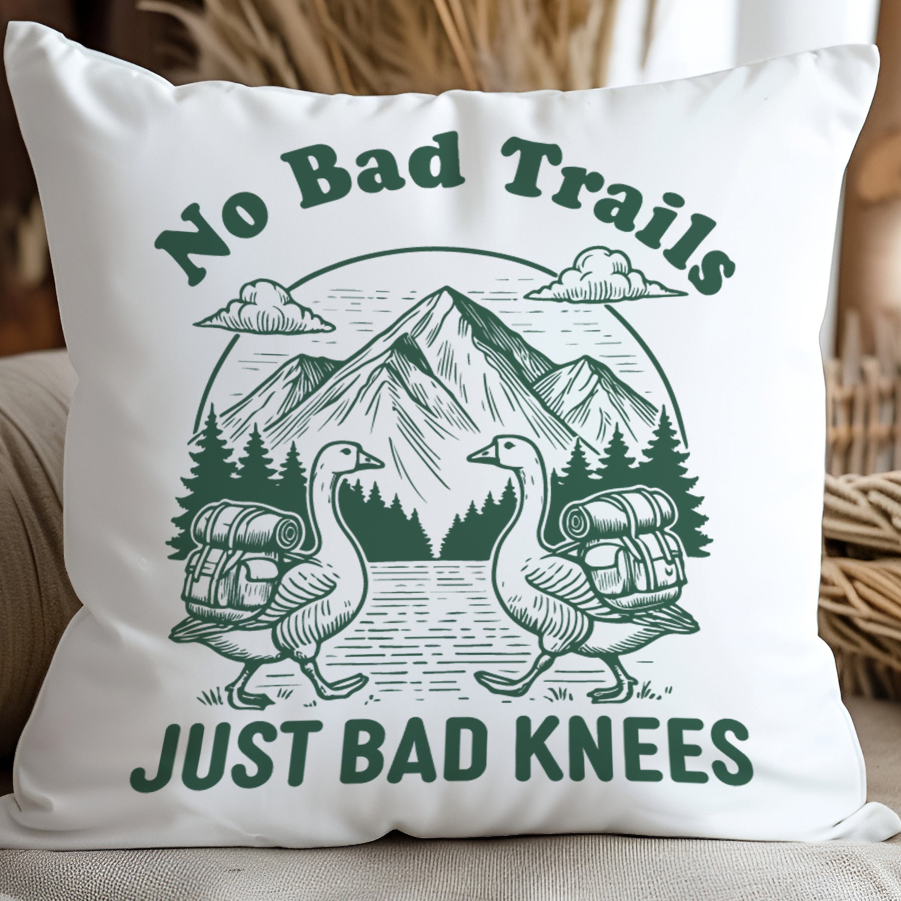 No Bad Trails Just Bad Knees SVG PNG Files, Trendy Vintage Fun ...