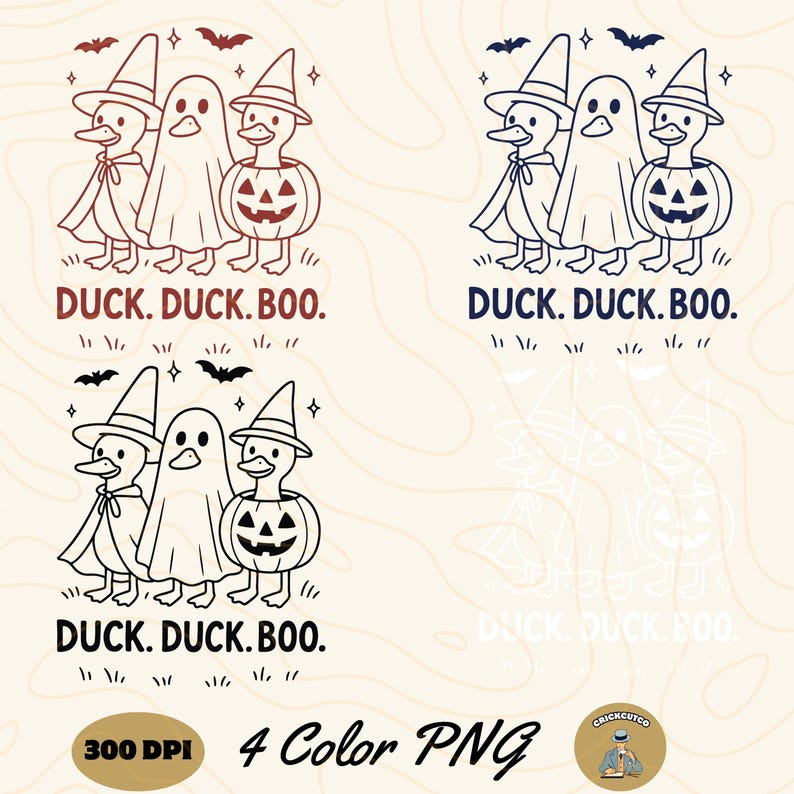 Funny Duck Ghost Halloween PNG: Spooky Goose Design, Trick or Treat - Etsy
