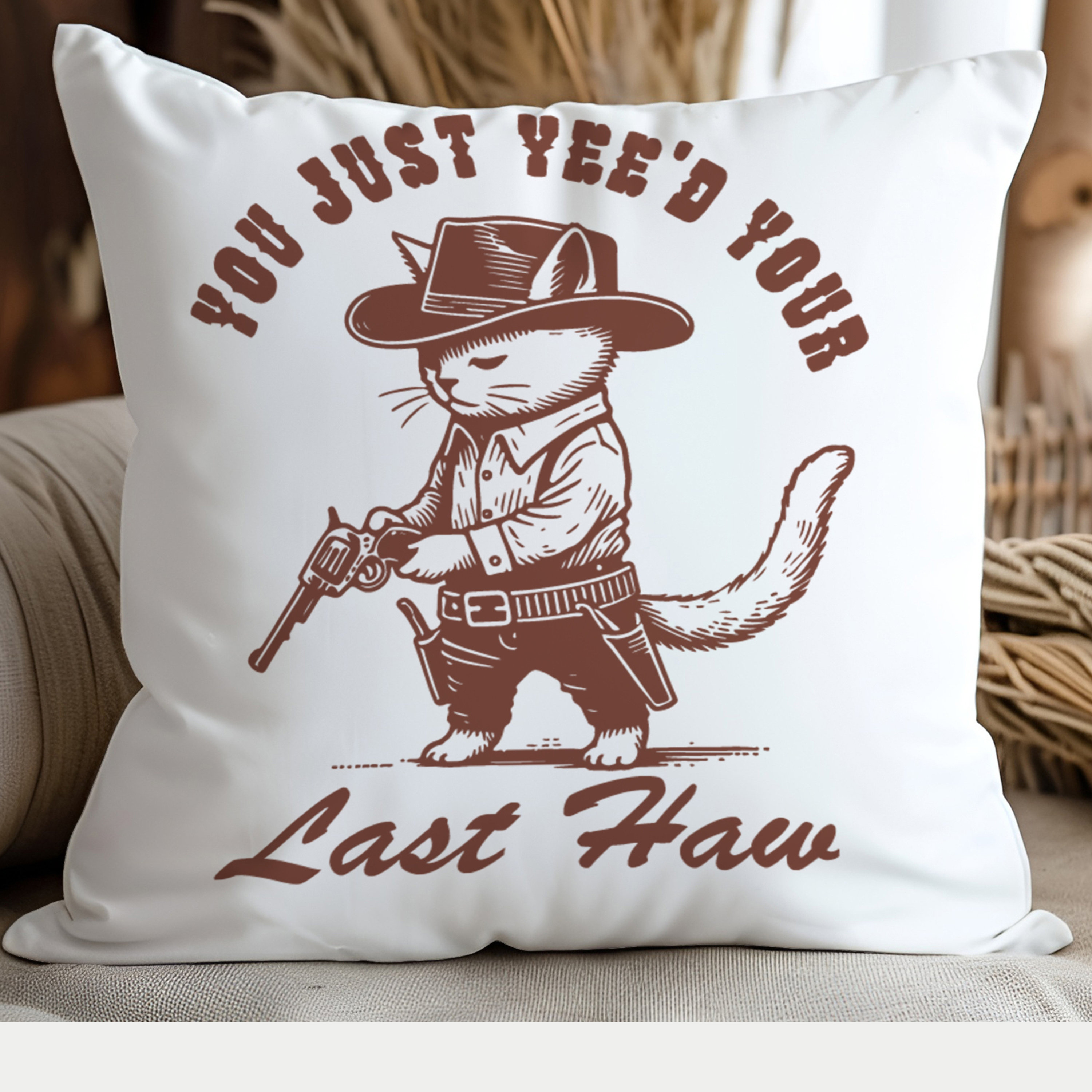 Cowboy Cat SVG: You Just Yeed Your Last Haw, Western Humor (digital ...