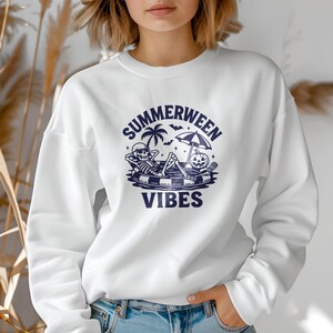 Summerween Vibes PNG SVG, Spooky Halloween Skeleton Png, Skeleton DTF ...