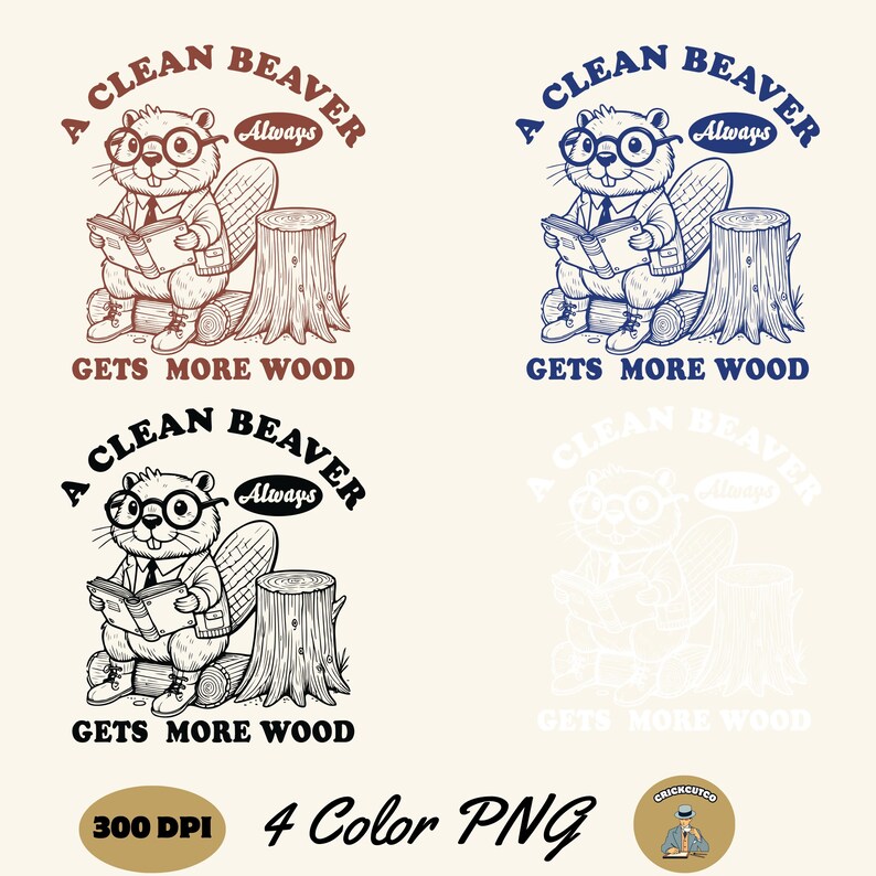Funny Beaver SVG: Clean Beaver Gets More Wood, Adult Humor (digital ...