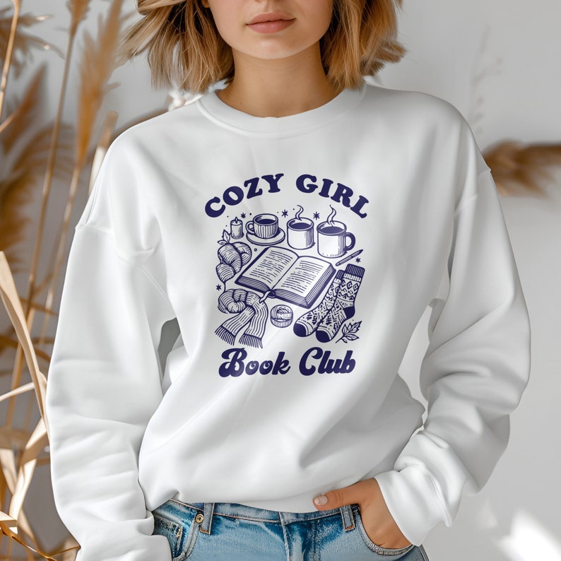 Cozy Girl Book Club SVG PNG: Artsy Graphic Design (digital Download) - Etsy