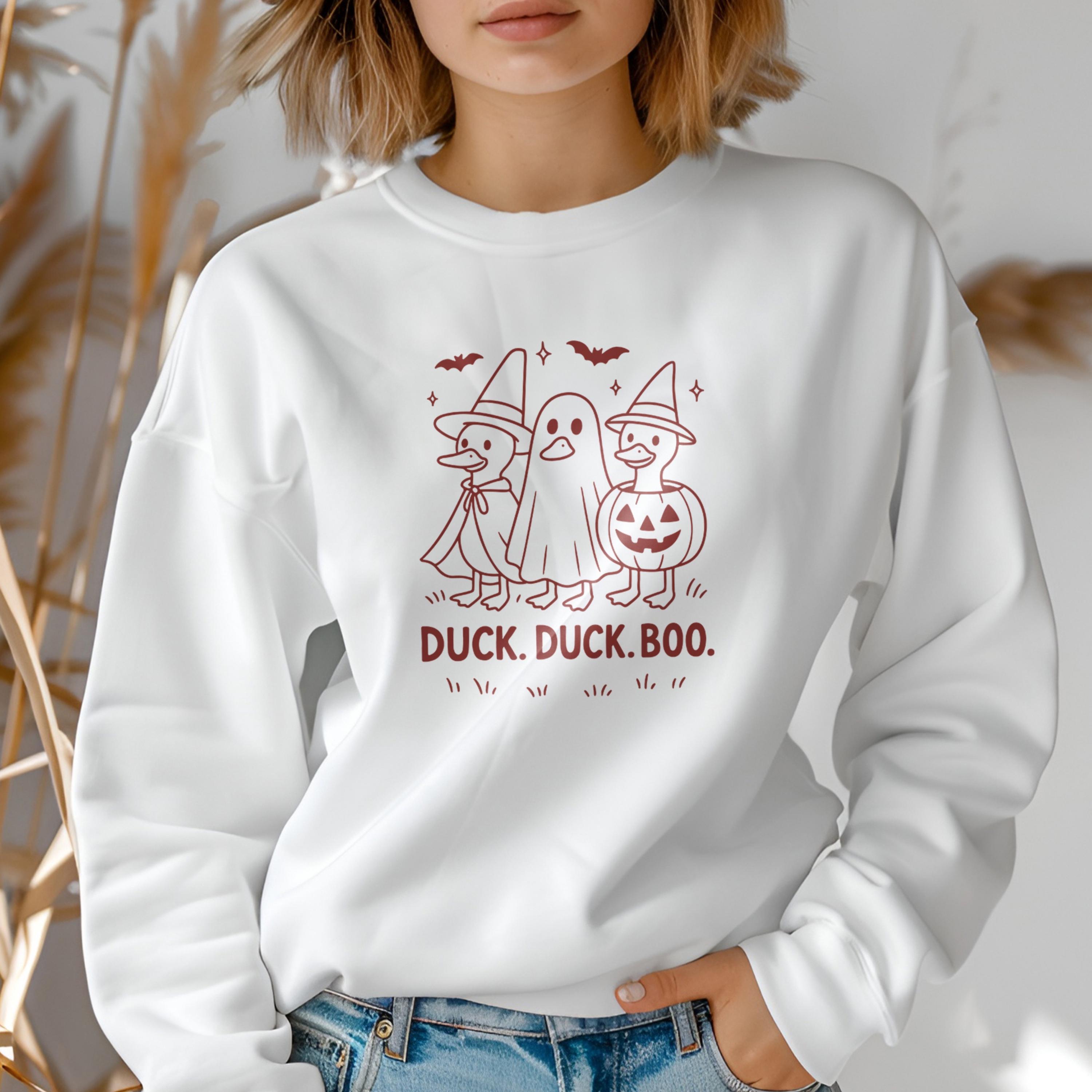 Funny Duck Ghost Halloween PNG: Spooky Goose Design, Trick or Treat - Etsy