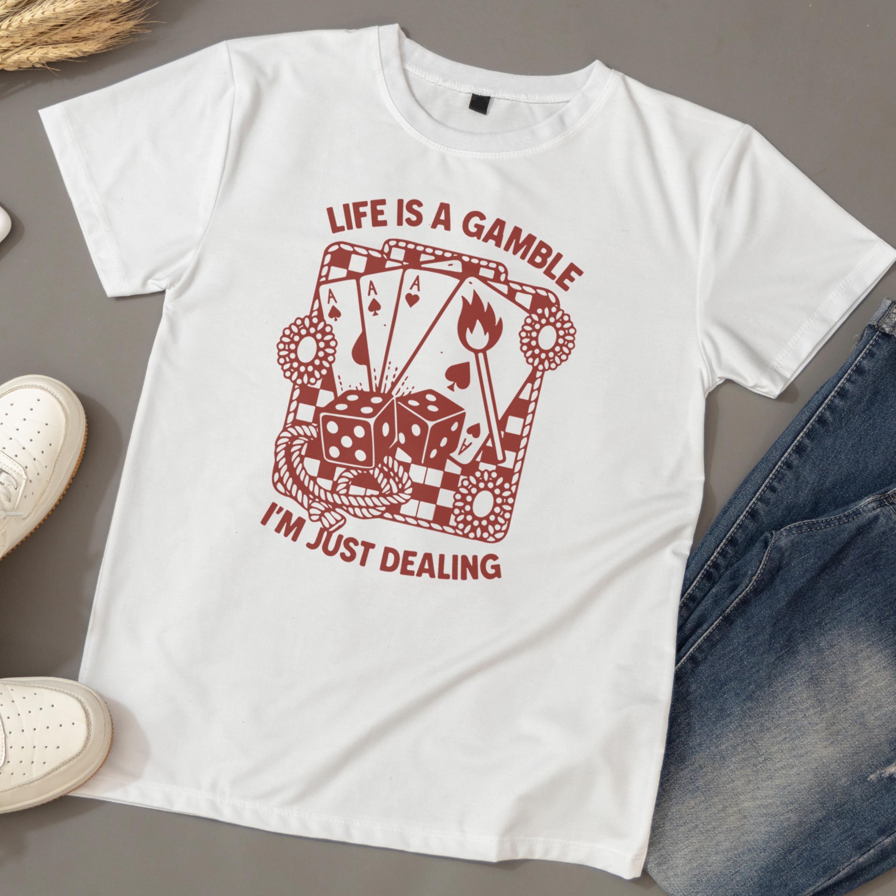 Life is a Gamble PNG SVG: Retro Western Sublimation (digital Download ...