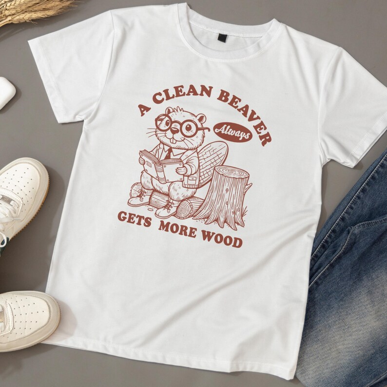 Funny Beaver SVG: Clean Beaver Gets More Wood, Adult Humor (digital ...