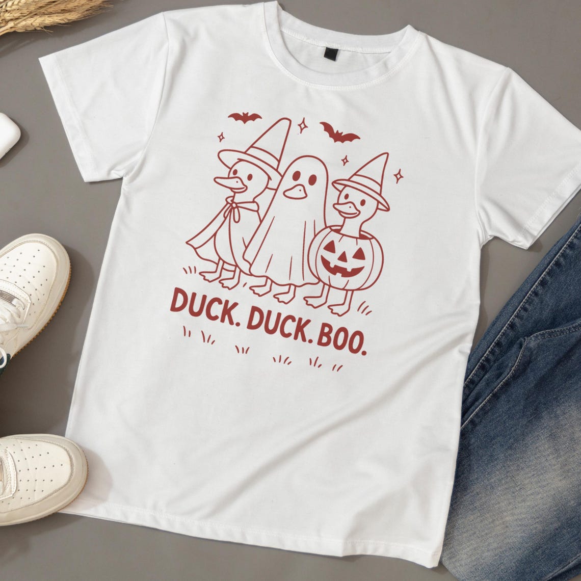 Funny Duck Ghost Halloween PNG: Spooky Goose Design, Trick or Treat - Etsy