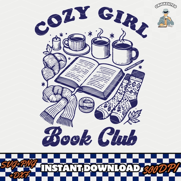 Just Read A Book & Chill, SVG PNG File, Trendy Vintage Bookish Retro ...