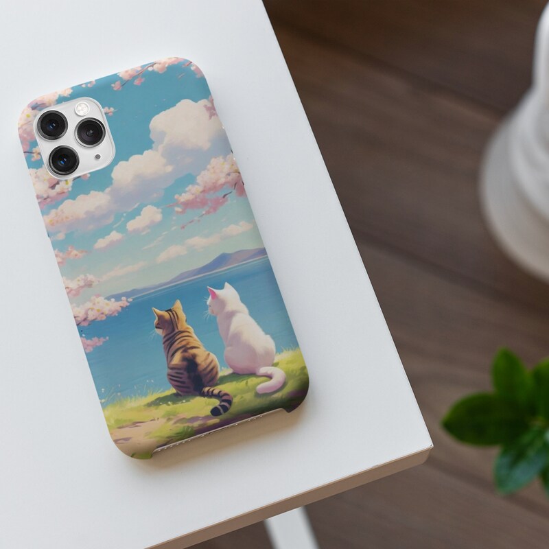 Cute Cat Phone Case - Etsy