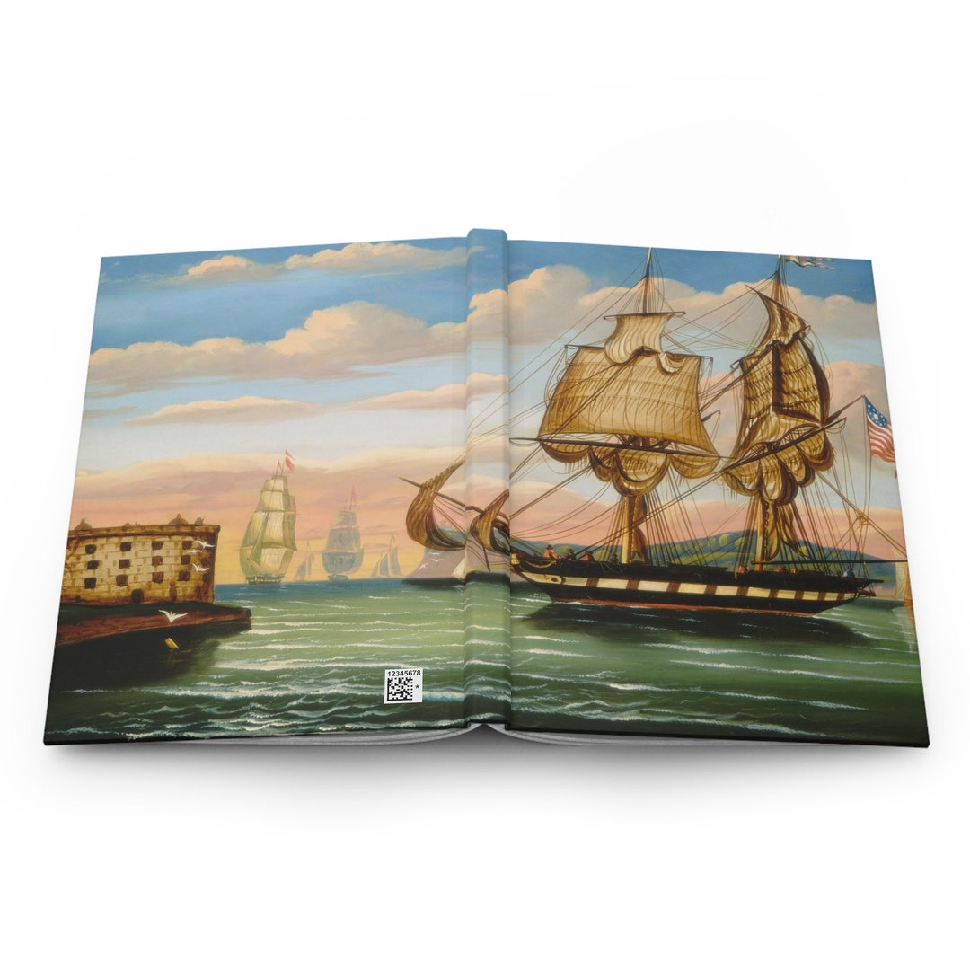 Bay of New York, Sunset, Thomas Chambers; Hardcover Journal, Lined ...