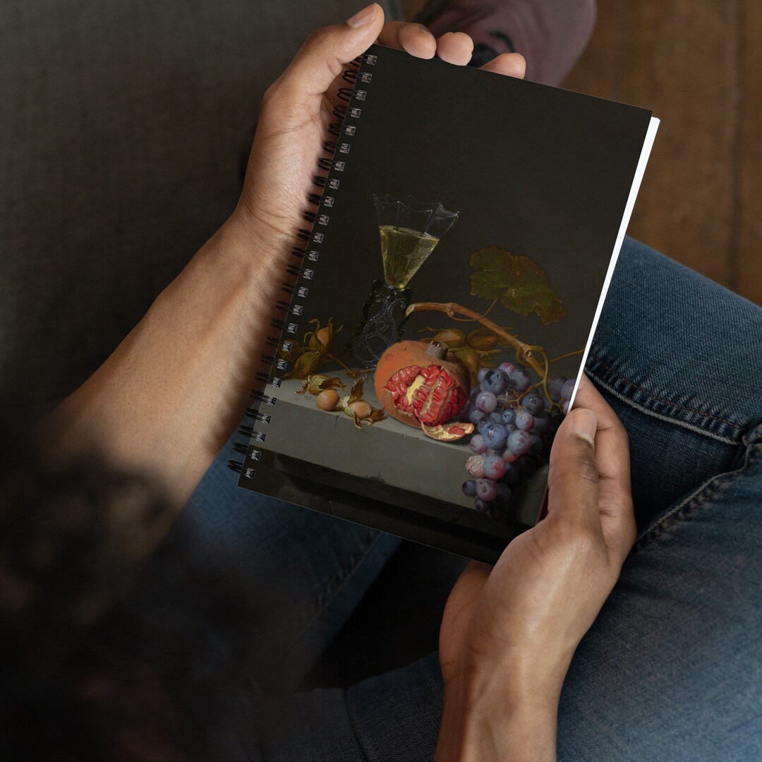 Dotted Spiral Notebook; Still Life With Fruit, Jacob Van Walscapelle - Etsy