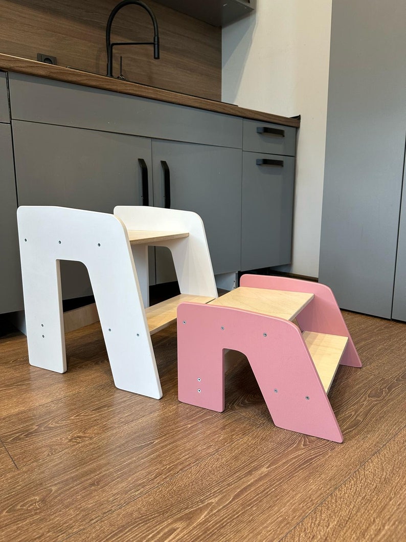 Wooden Step Stool Mini, Step Stool Mini for Kids, Solid Wood Montessori ...