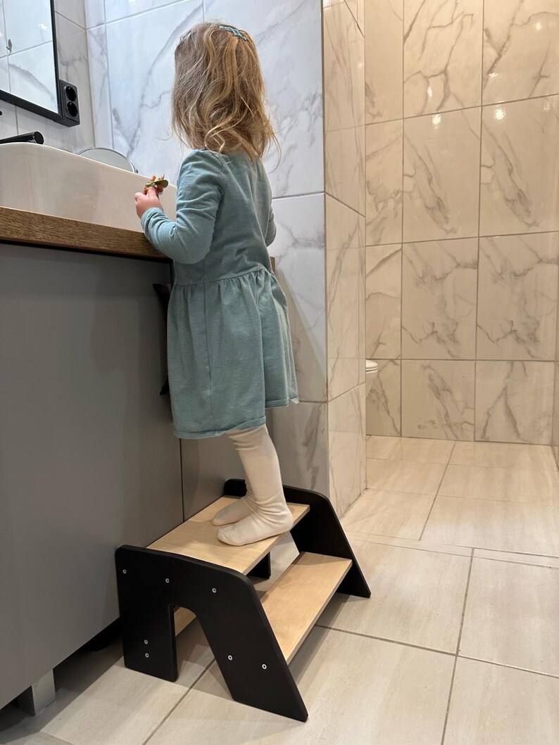 Wooden Step Stool Mini, Step Stool Mini for Kids, Solid Wood Montessori ...