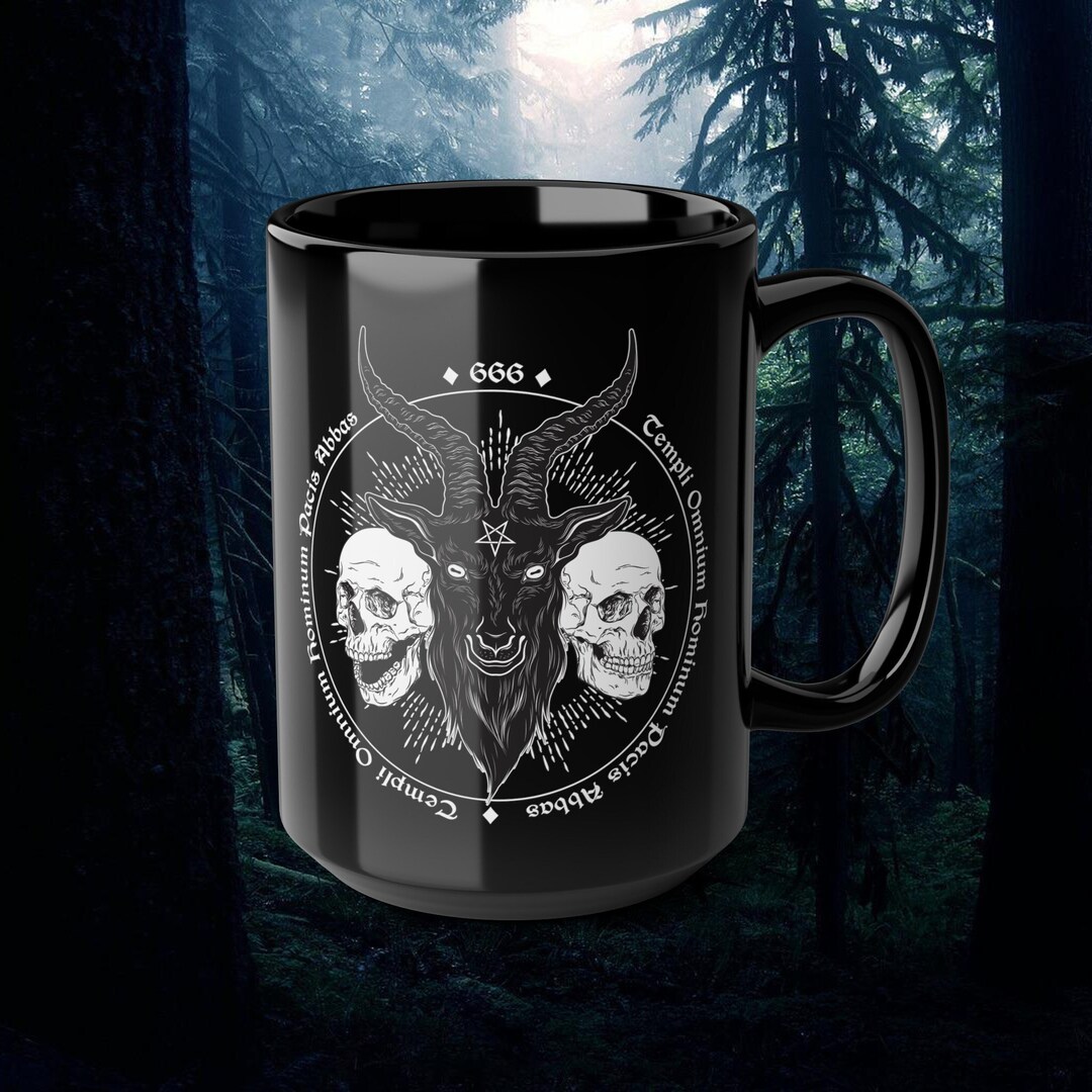 Baphomet Mug Spooky Mug Goth Mug Occult Gifts Witchy Mug Hex Mug ...