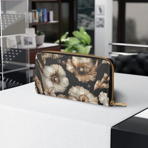 Goth Poppy Shire Floral Zipper Wallet Dark Academia Whimsigoth ...