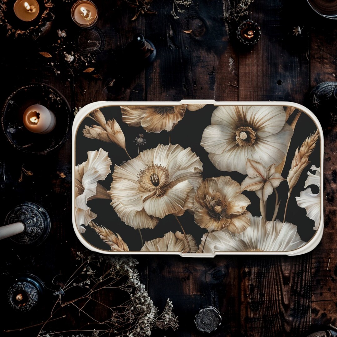 Bento Dark Academia Goth Victorian Lunch Box Green Witch Cottagecore ...