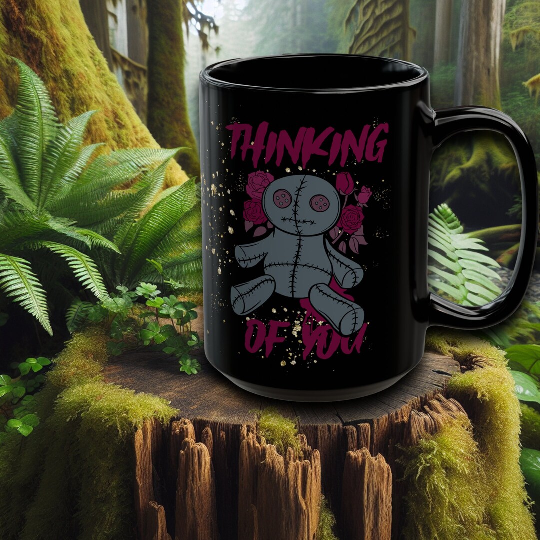 Voodoo Hex Spell Witchcraft Mug Occult Dark Magic Gothic Aesthetic Cup ...