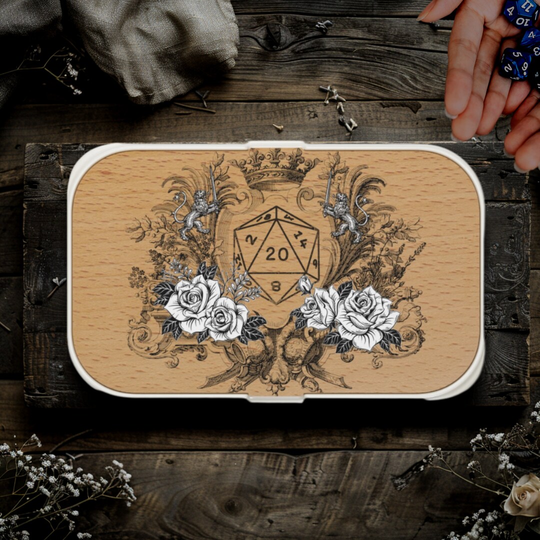 DND Bento Box Dungeon Master Lunch Accessory Natural 20 Floral Food ...