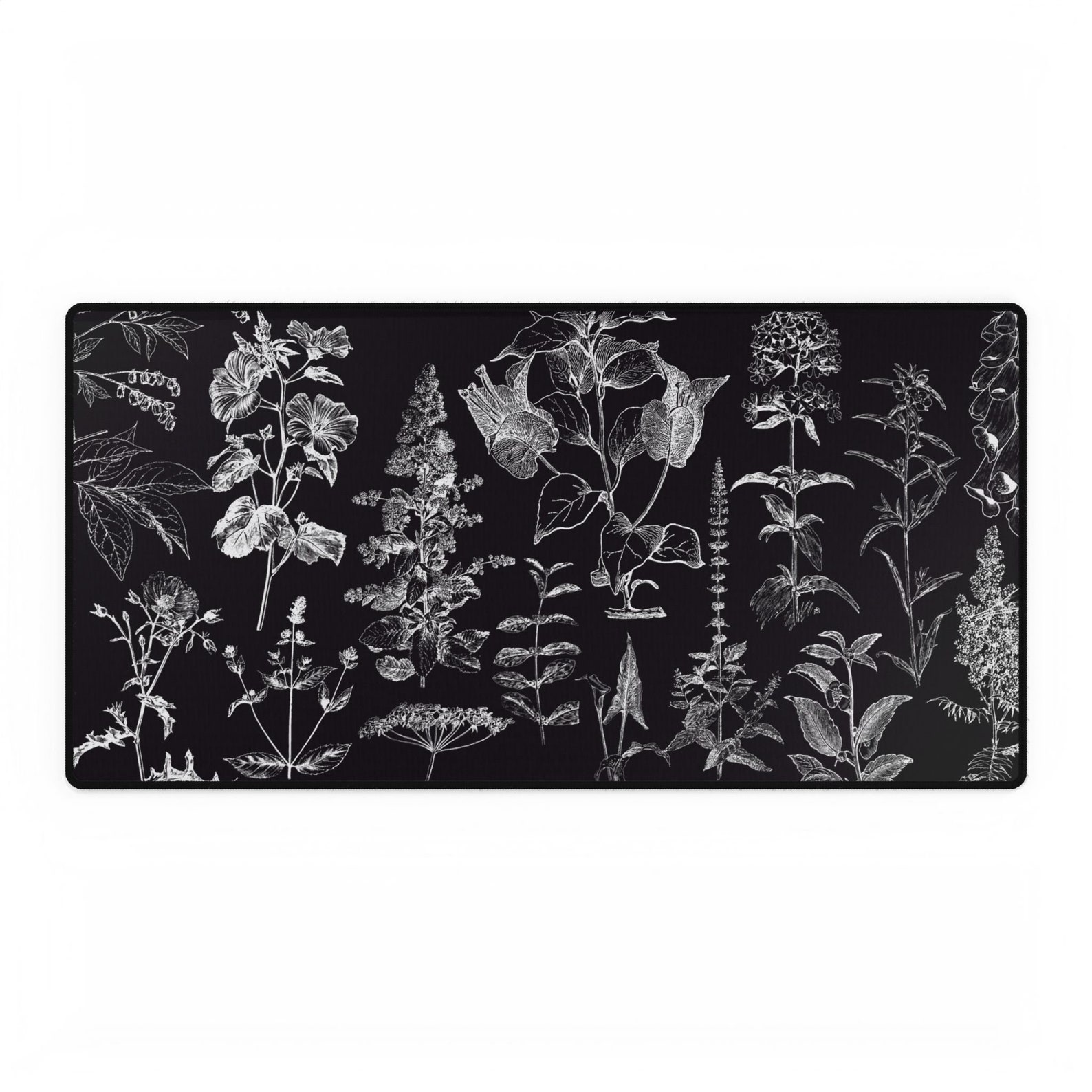 Botany Occult Mousepad Gothic Dark Academia Desk Mat Mouse Keyboard Pad ...