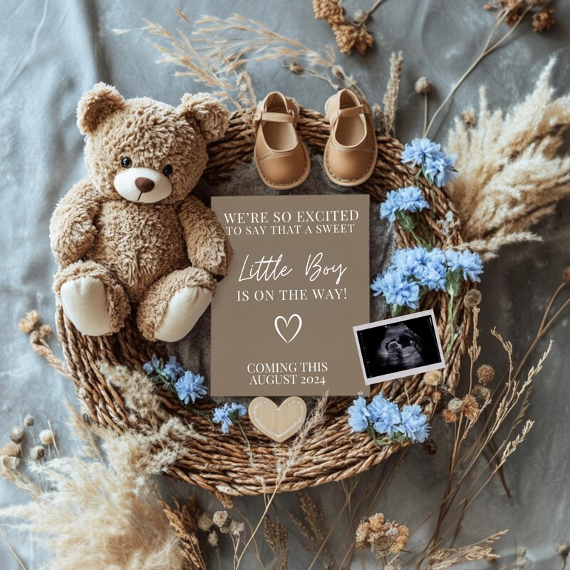 Baby Boy Announcement - Etsy