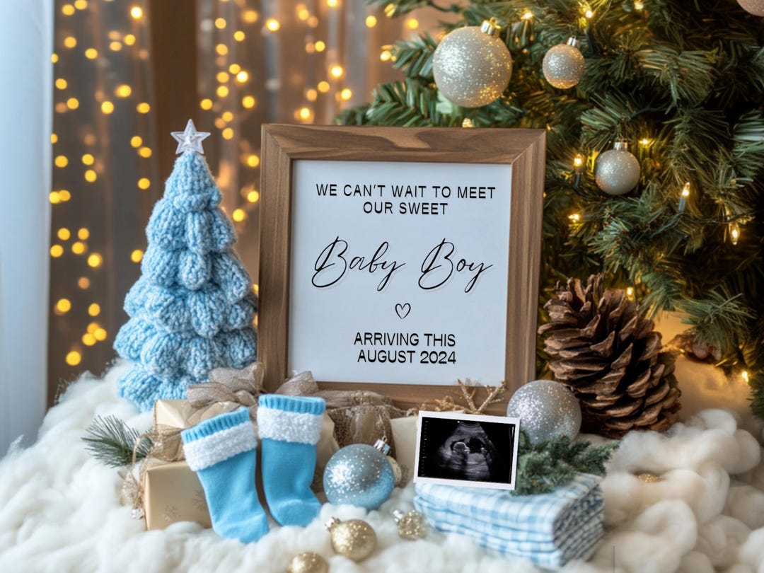 Its a Boy Pregnancy Announcement Digital Baby Boy Announcement Blue ...