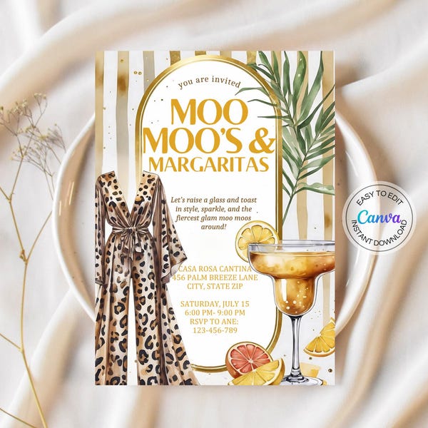 Moo Moo and Margarita Party - Etsy