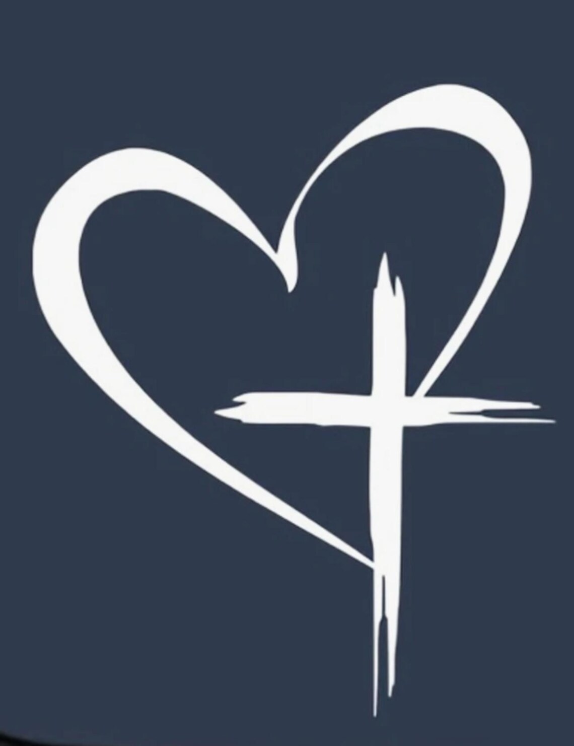 Faith Heart SVG Decal Set: Christian Cross (digital Download) - Etsy
