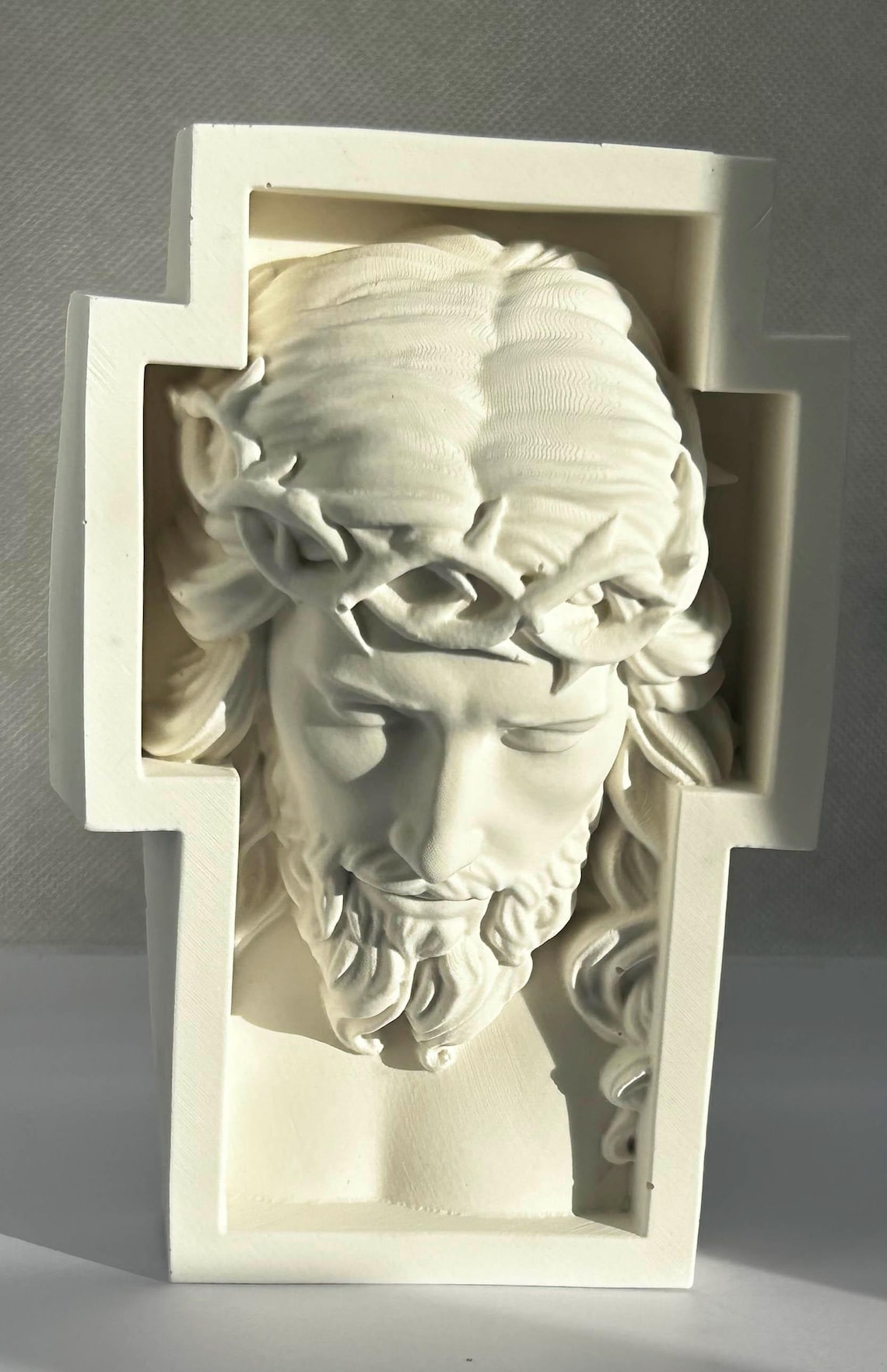 Jesus Christ Porcelain Wall Sculpture Religious Home Decor 15cm X 9cm X ...