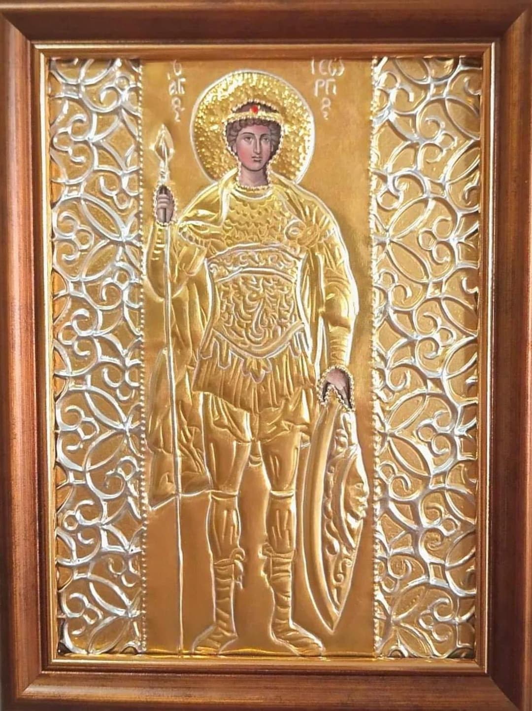 Saint George Icon / Αγιος Γεωργιος / Byzantine Icon / Greek Orthodox ...