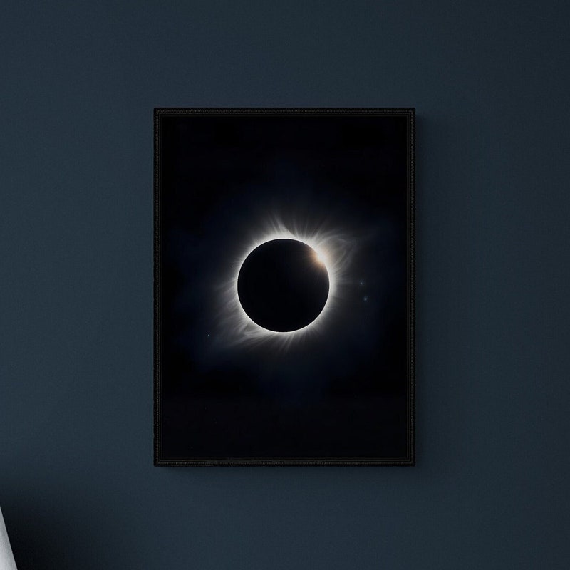 Solar Eclipse Poster 2024 - Etsy