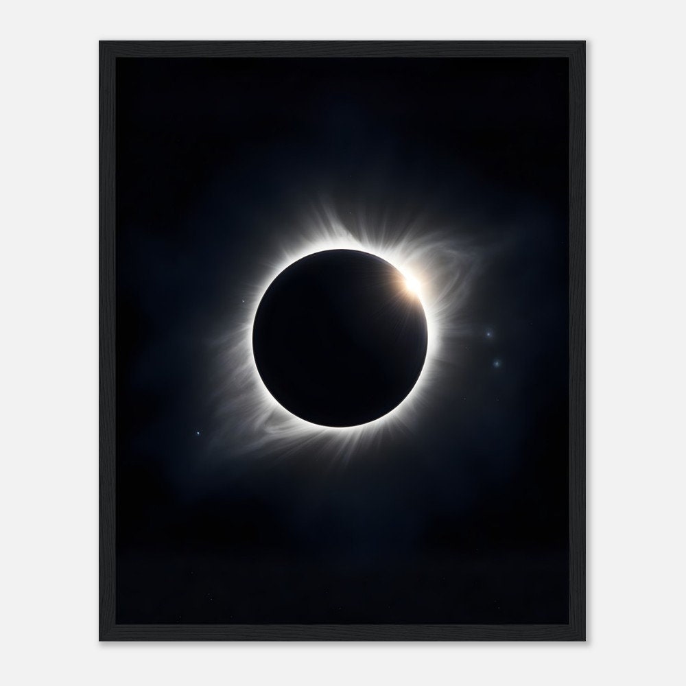 2024 Total Solar Eclipse Framed Poster - Etsy