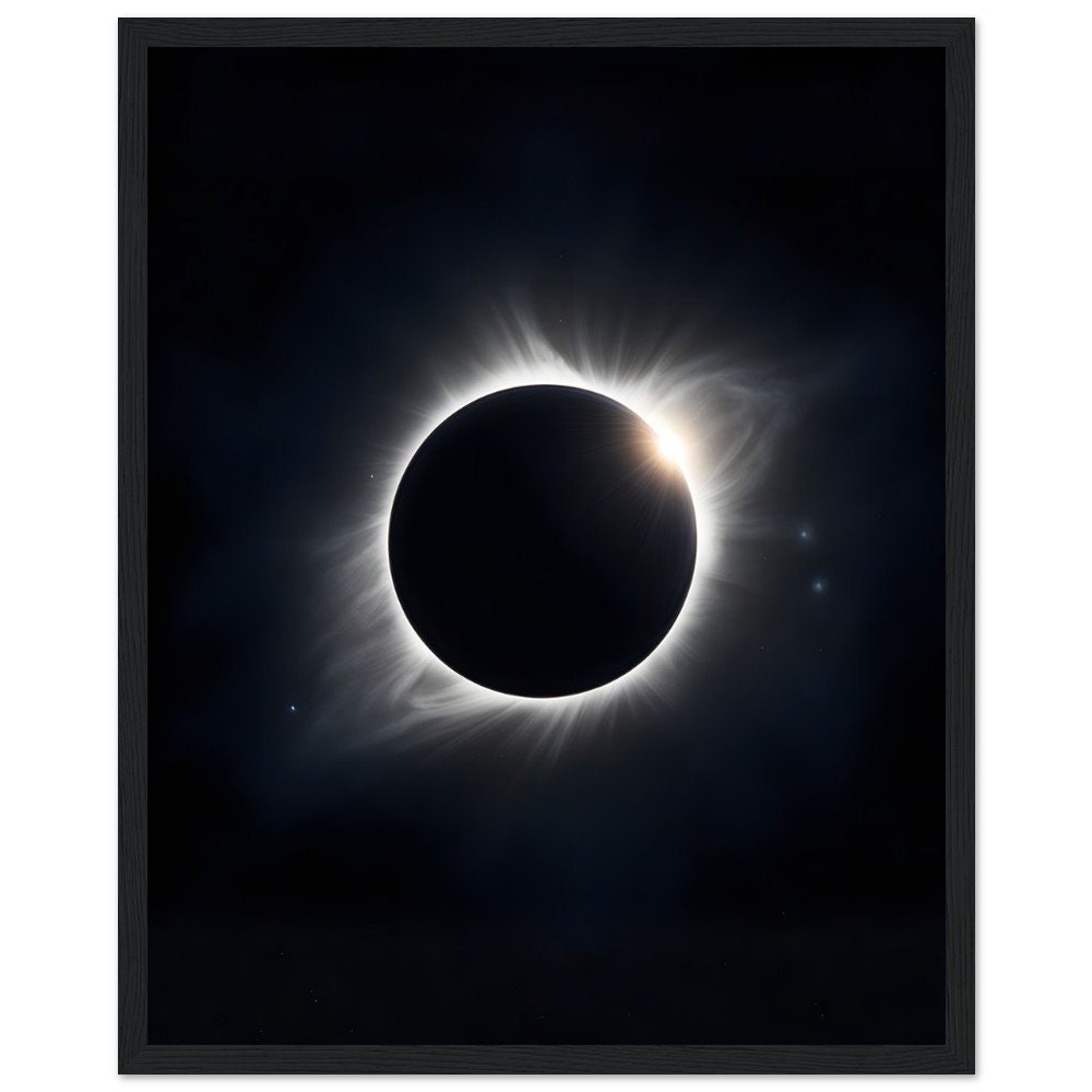 2024 Total Solar Eclipse Framed Poster - Etsy