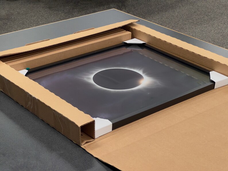 2024 Total Solar Eclipse Framed Poster - Etsy