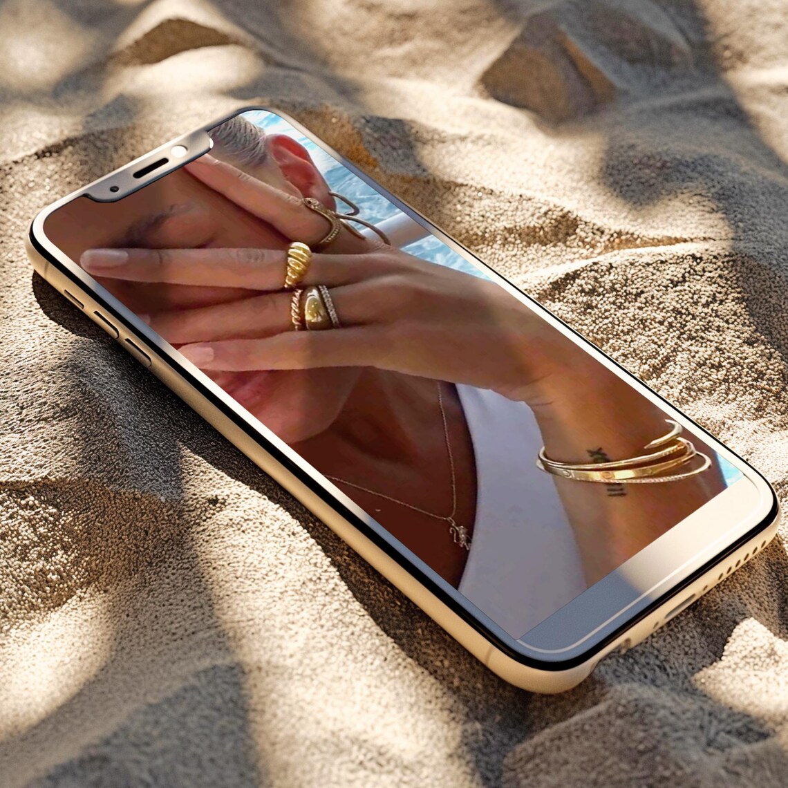 Golden Sand iPhone Mockup | Beach Aesthetic (PSD) - Etsy Australia