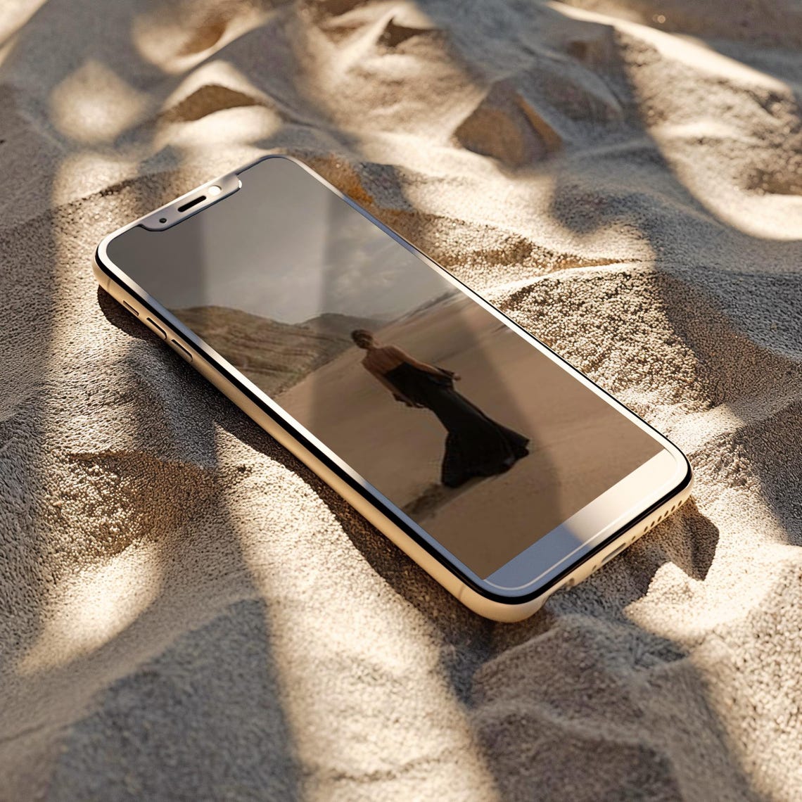 Golden Sand iPhone Mockup | Beach Aesthetic (PSD) - Etsy Australia