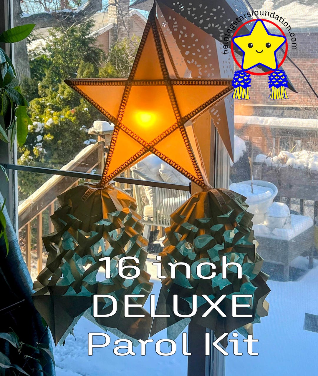 Helping Stars Foundation DIY DELUXE Parol Kit, 16 Inch Parol Kit, Diy ...