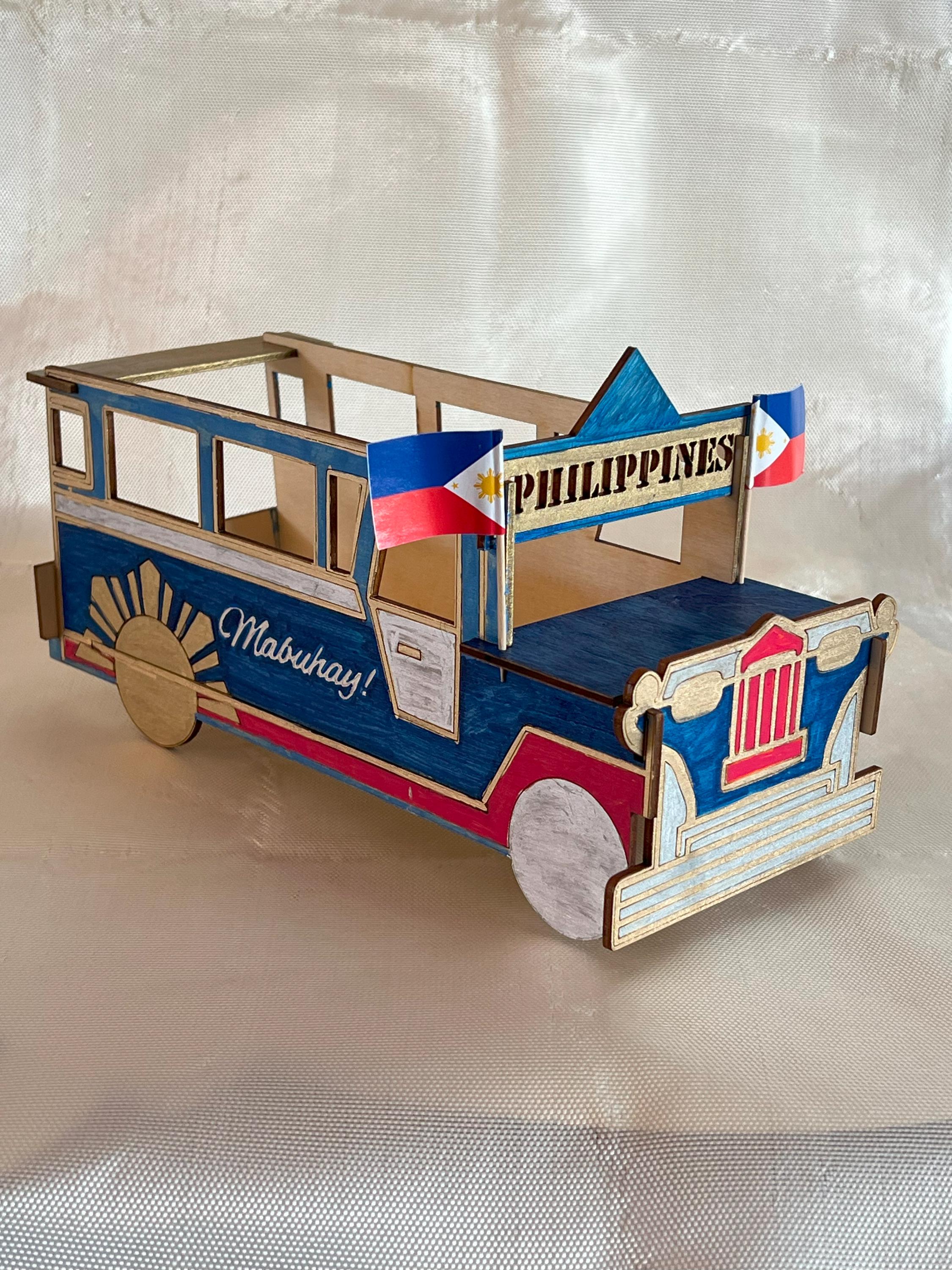 DIY Laser Cut Wooden Jeepney Kit, Helping Stars Foundation Jeepney ...