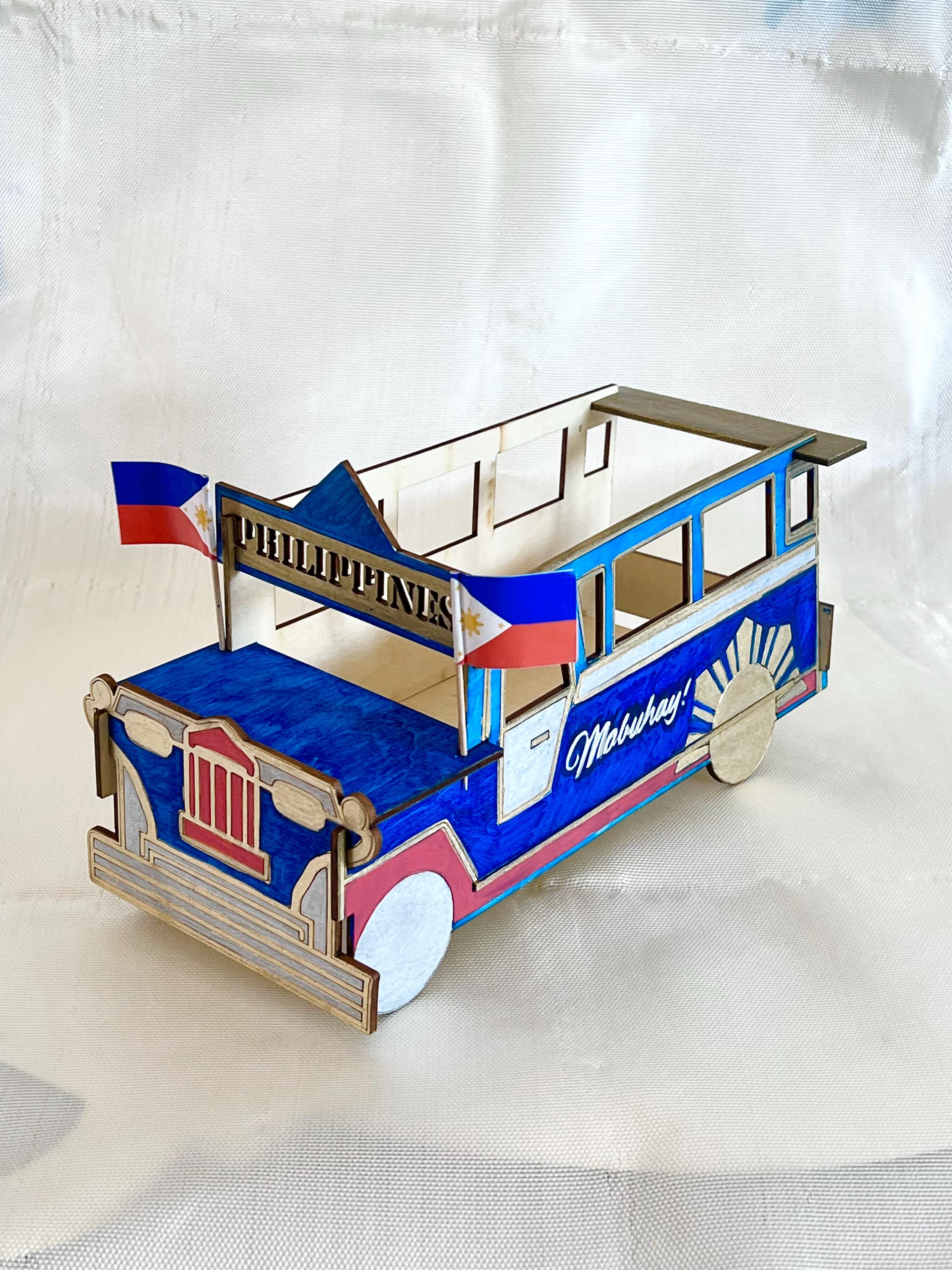DIY Laser Cut Wooden Jeepney Kit, Helping Stars Foundation Jeepney ...