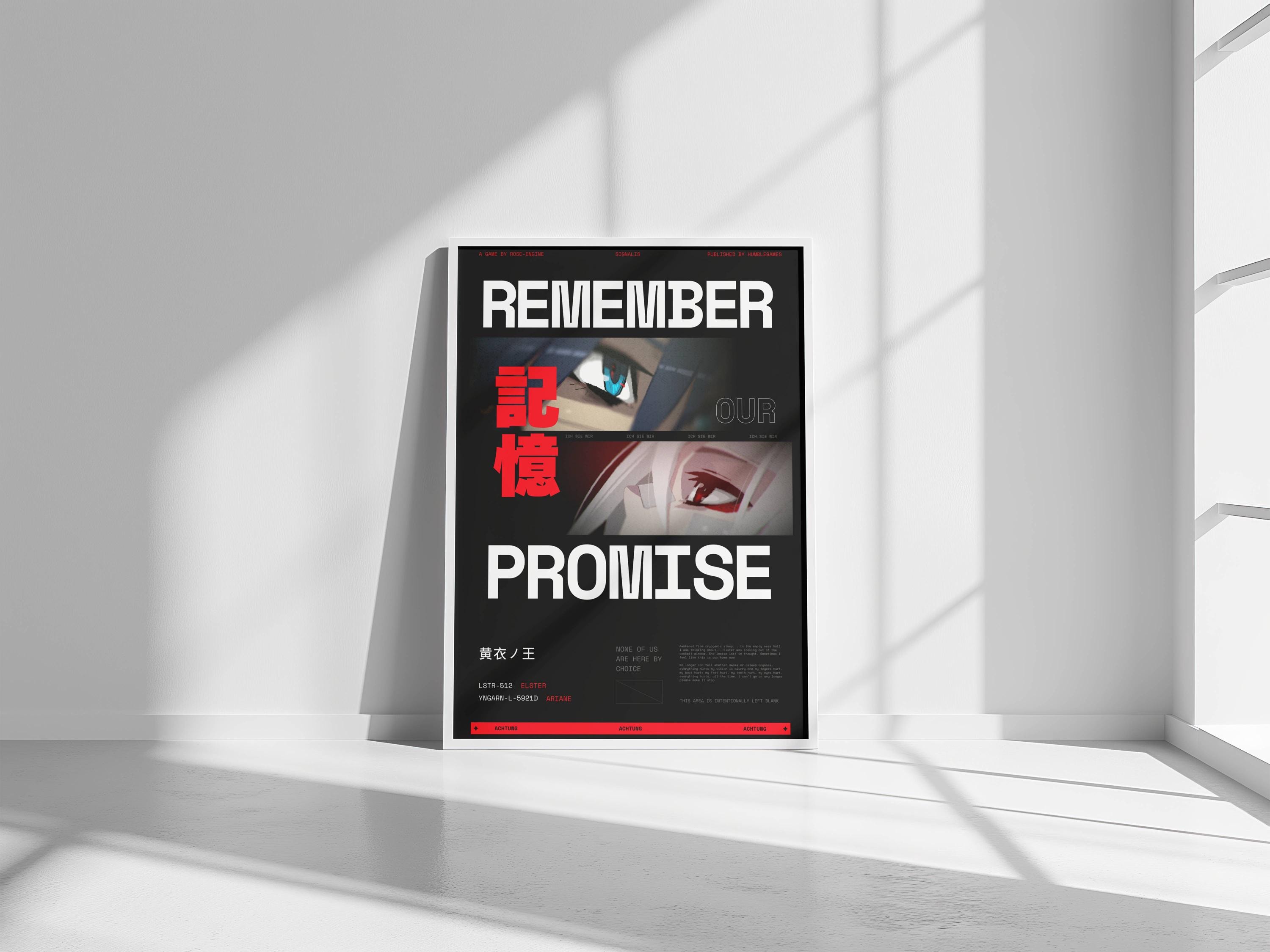 SIGNALIS "remember" Digital Art Print - Etsy